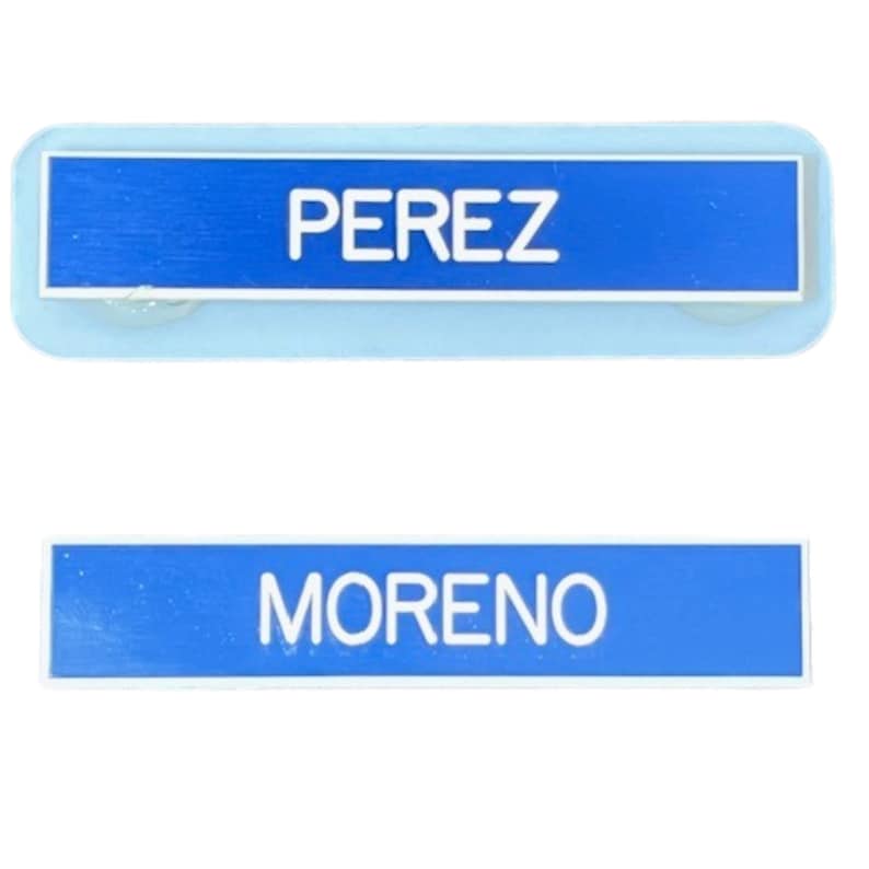 Custom Air Force Name Tag Blue Plastic, Regular Pin Posts - Etsy