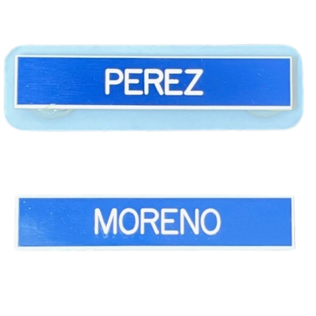 Custom Air Force Name Tag Blue Plastic, Regular Pin Posts - Etsy