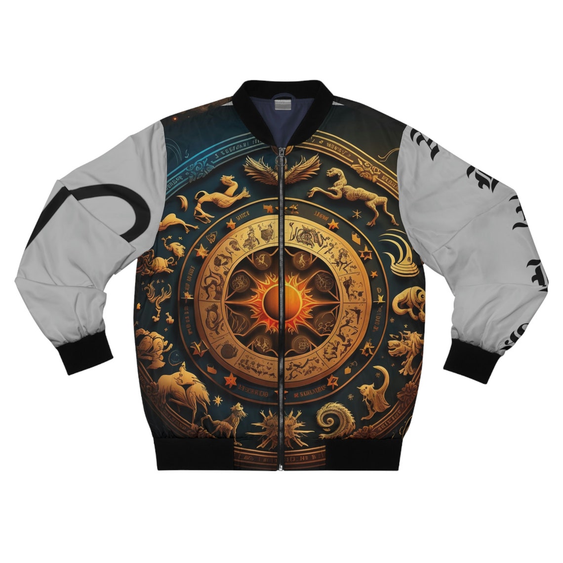 Men's ARIES ZODIAC Bomber Jacket, Men's Bomber Jacket, Astrological ...