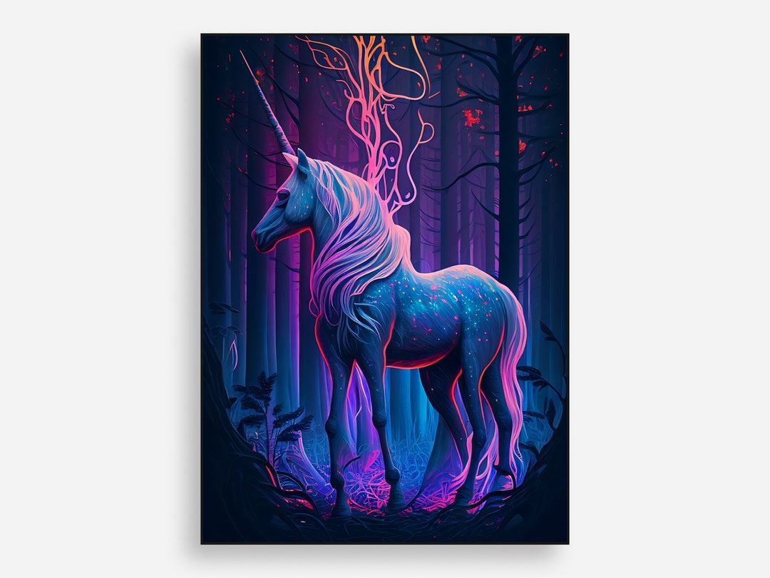 Unicorn Wall Art Digital PRINTABLE for Stunning Digital Artwork Frame ...