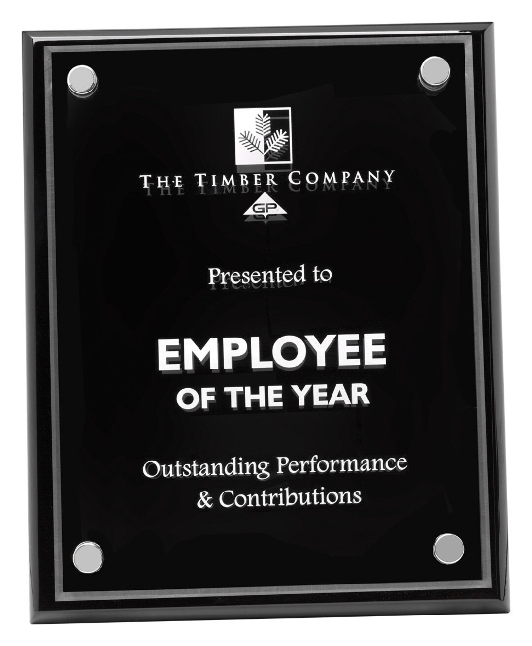 Black Premium Floating Plaque Award Trophy Laser Engraving - Etsy