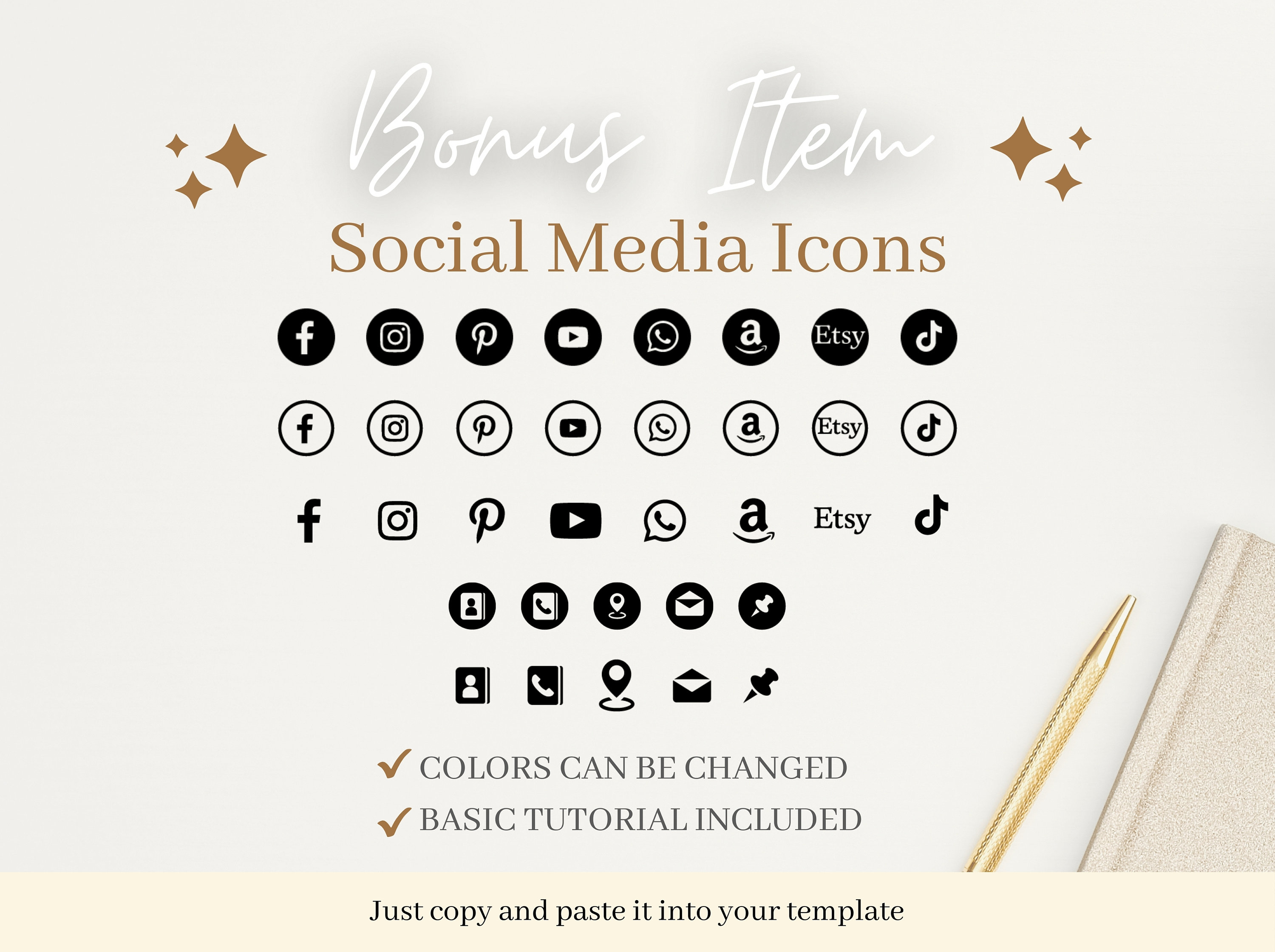 Editable CANVA Template Business Bundle Aesthetic Minimalist Price List ...