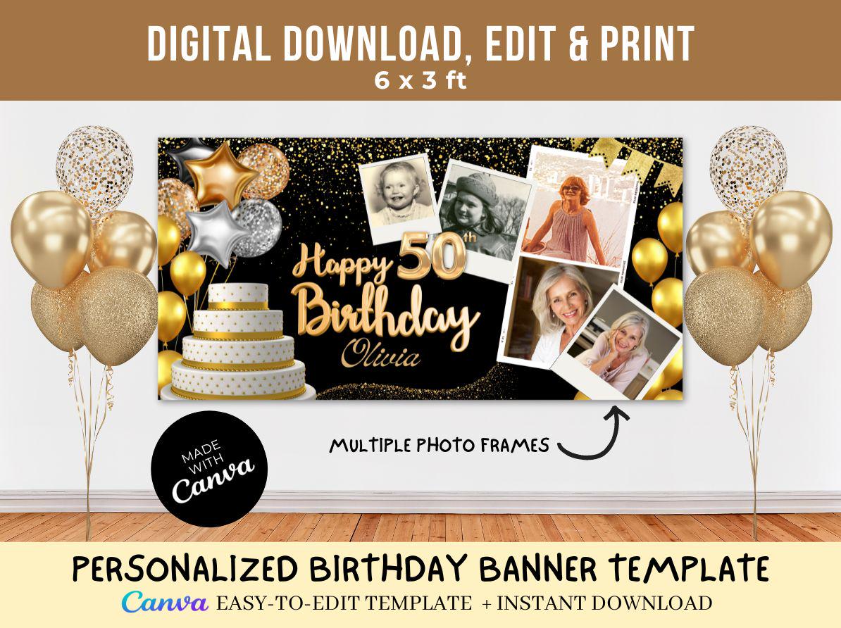 Birthday Banner Designs Layout