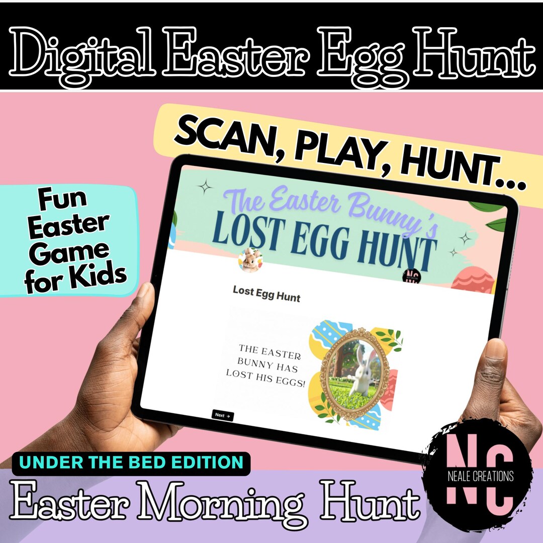 Easter Egg Hunt Game - Interactive Digital Experience With Puzzles to ...