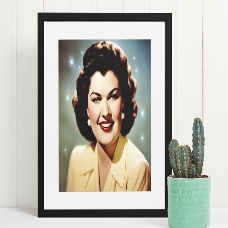 Golden Patsy Cline Wall Decor Poster A Timeless Tribute Country Music ...