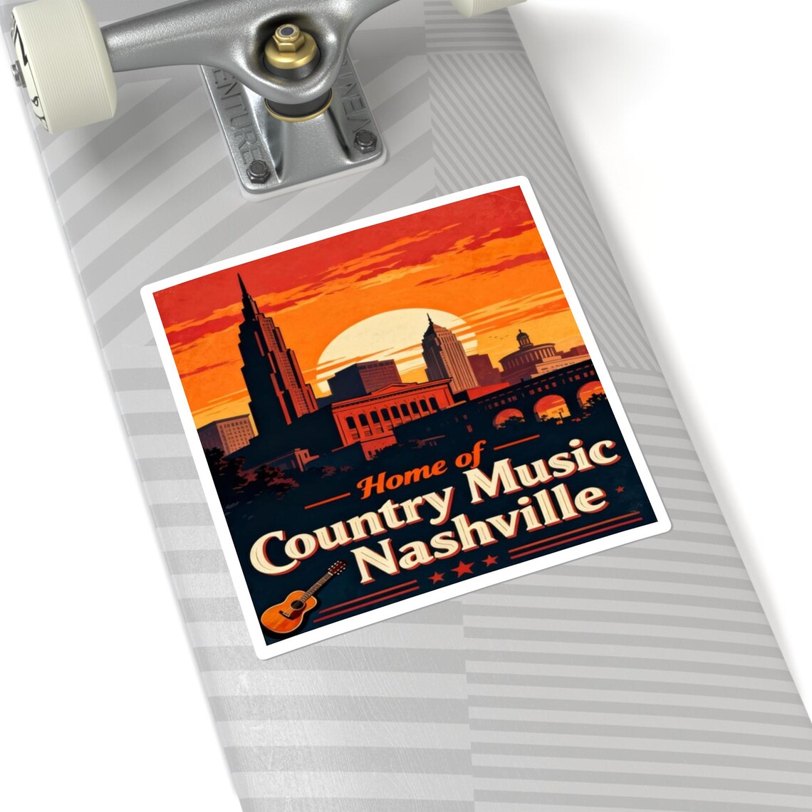 Nashville Country Music Stickers: Vintage Style Vinyl Decals - Etsy