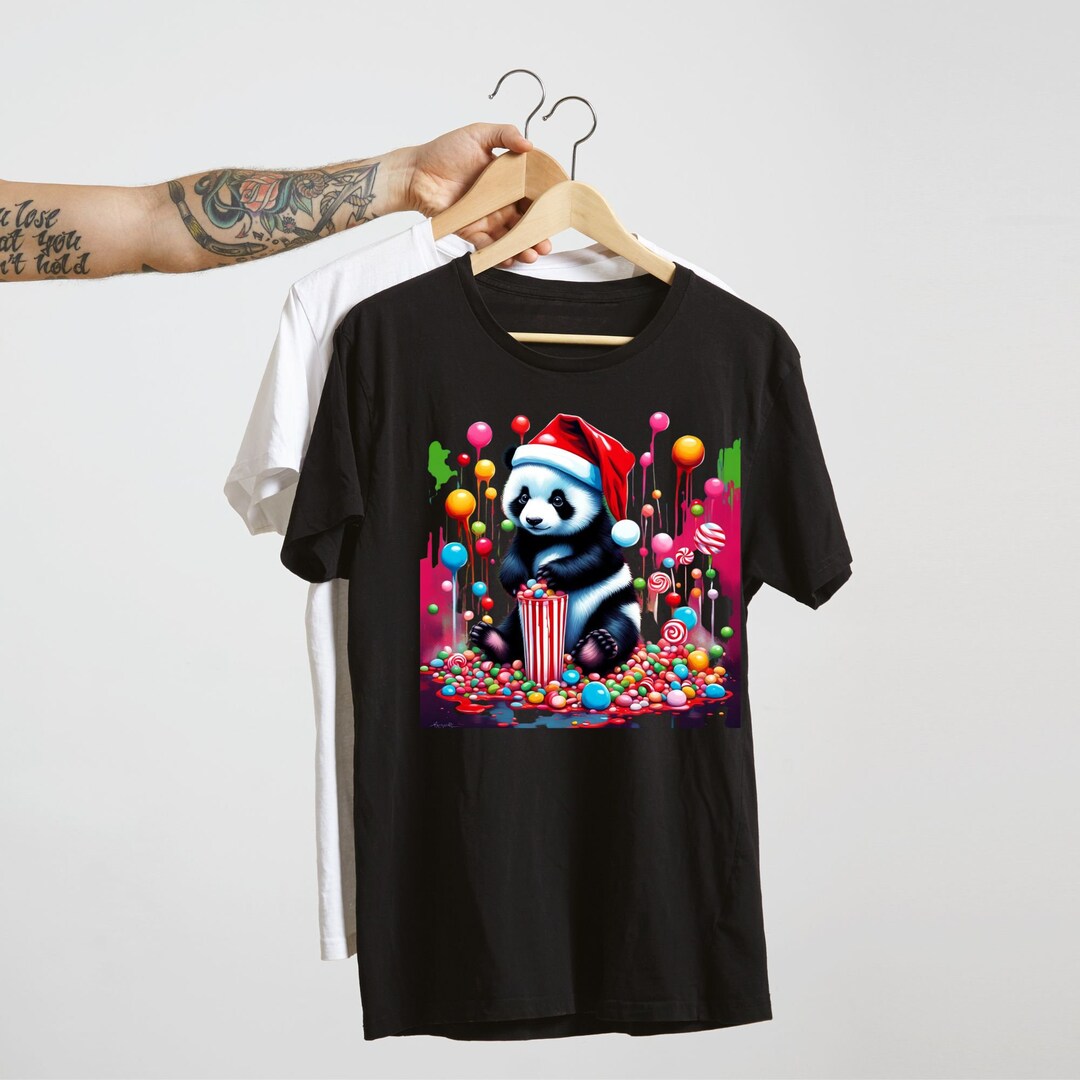 Panda Bear Christmas Celebration and Treats Sublimation Png Jpg Svg ...