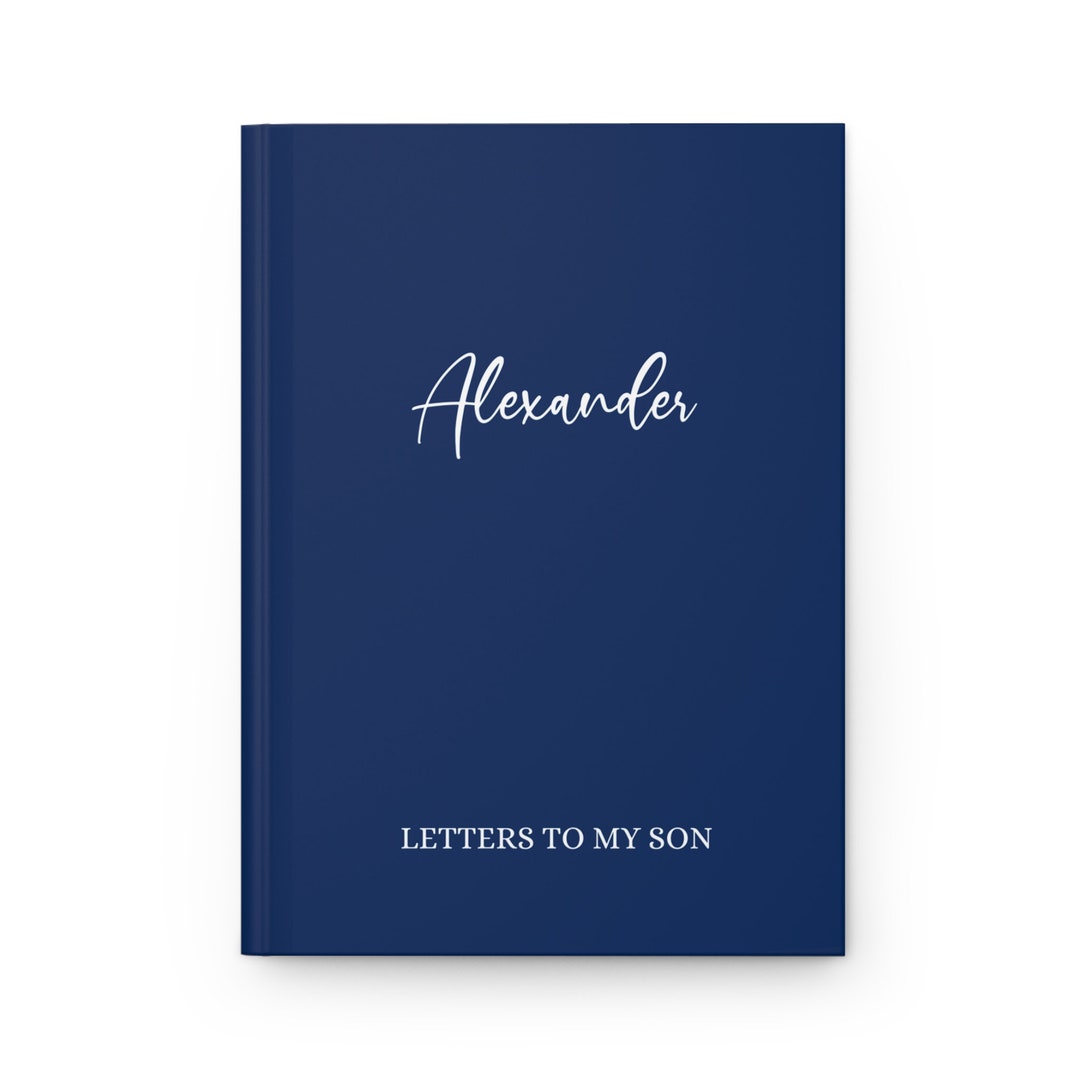 Personalized Letters to My Son Hardcover Journal Matte New Mom Boy ...