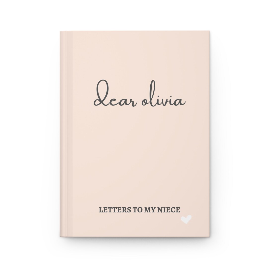 Niece Hardcover Journal Matte Letters to My Niece From Aunt Notebook - Etsy