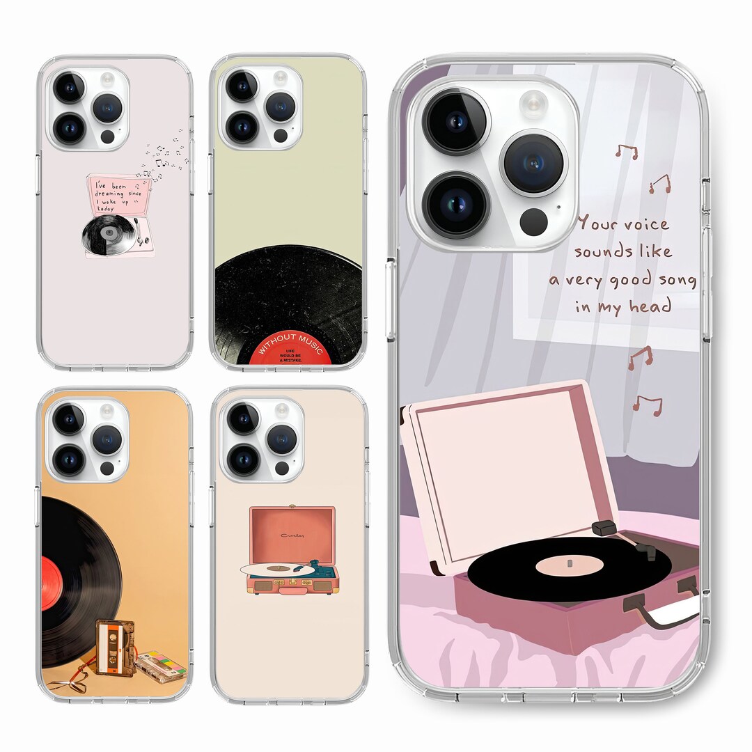 Music Vintage Vinyl Phone Case for iPhone 17 16 15 14 13 Pro, for S25 ...