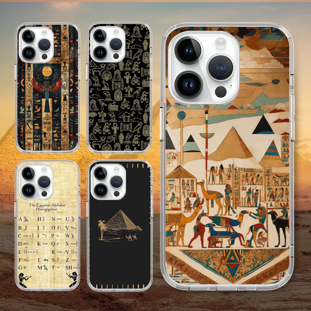 Egypt Ancient Vintage Archaeology Pyramid Phone Case for iPhone 16 15 ...