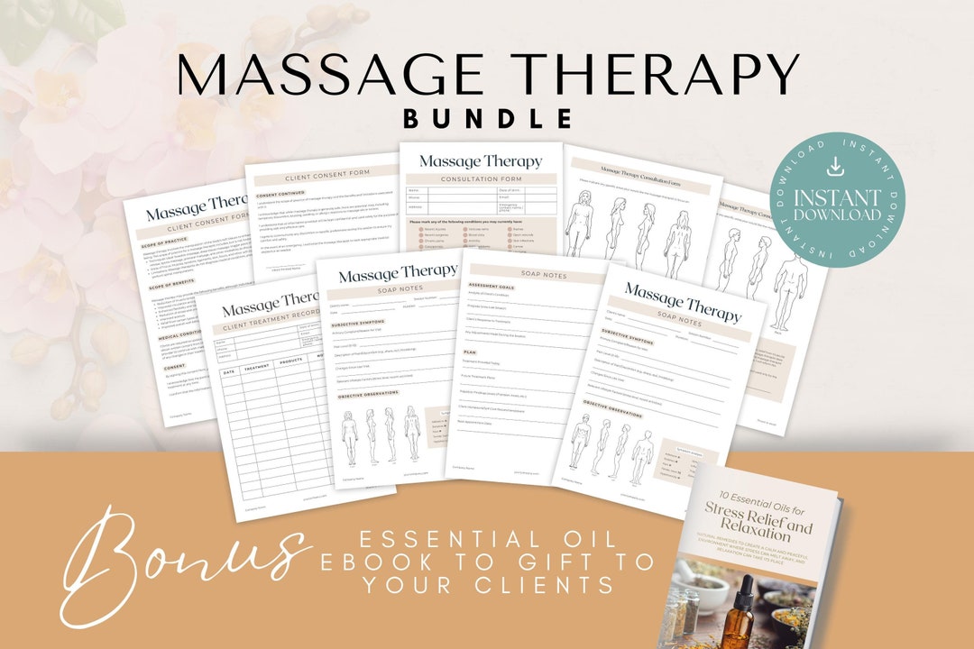 Massage Session Form | Massage Therapy Form | Massage Intake Form ...