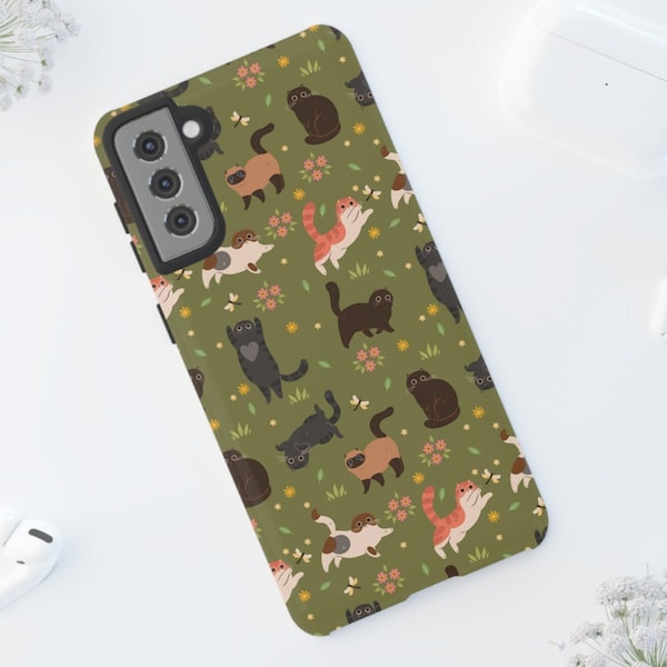 Cute Cat Phone Case - Etsy