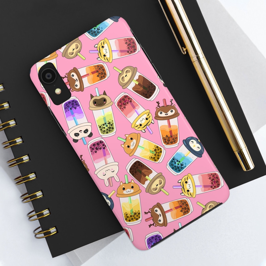Boba Tea Phone Case for iPhone 15 Plus 14 Max 13 Pro 12 11 XS XR ...