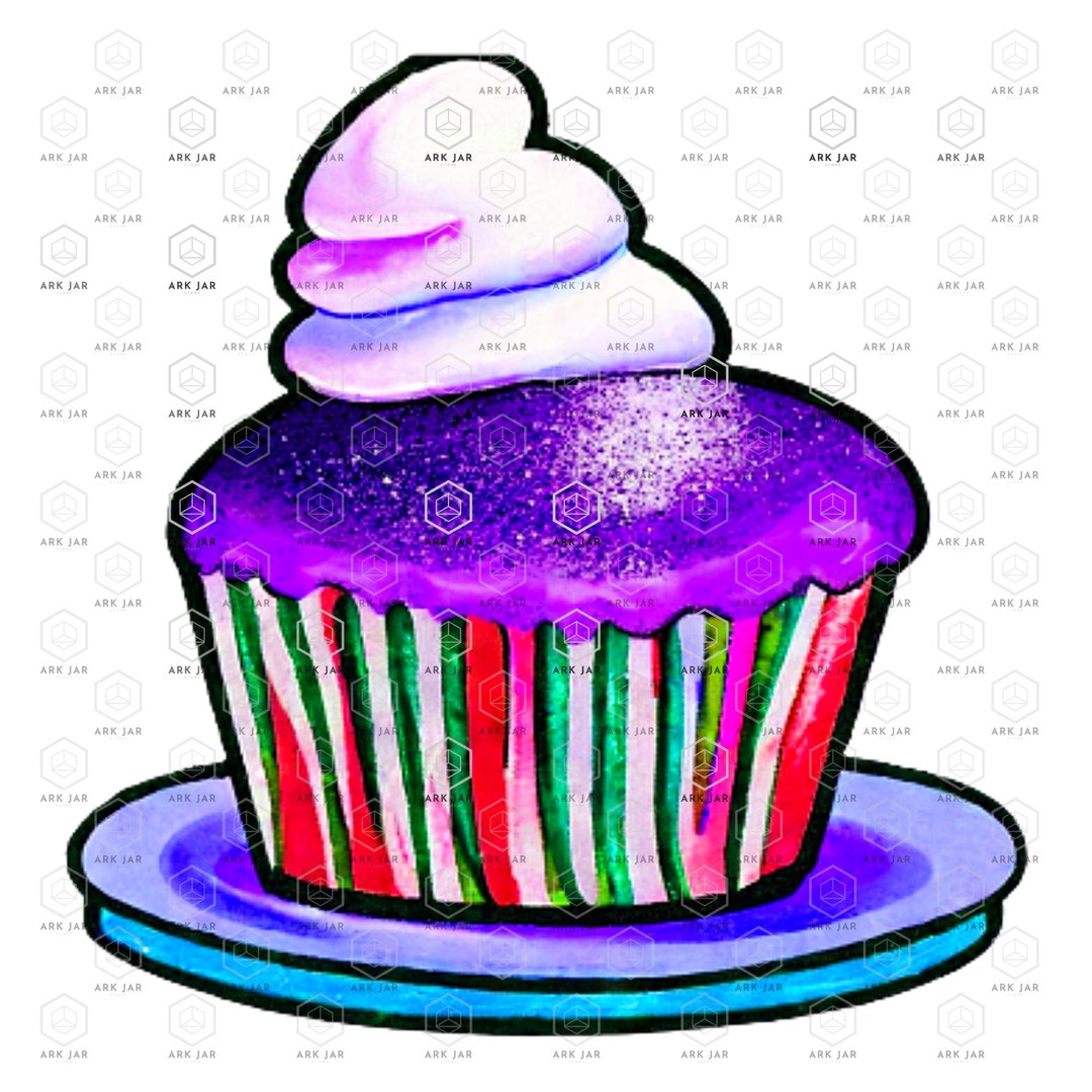Collectible Cupcake Clip Art: 1 PNG Design [SKU-CCCA-100-3] - Etsy