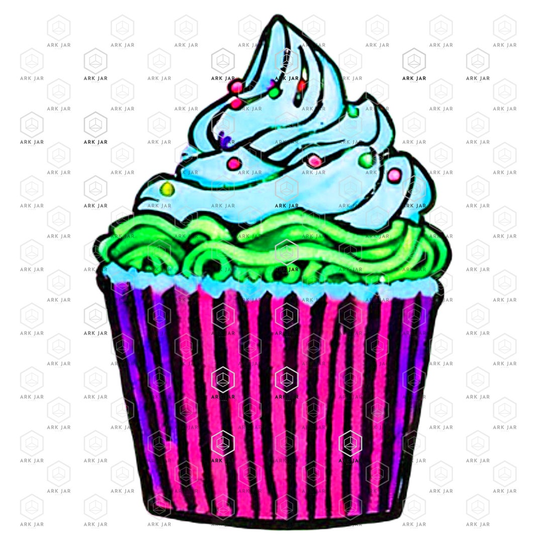 Collectible Cupcake Clip Art: 1 PNG Design [SKU-CCCA-099-4] - Etsy