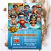 Superhero Birthday Pool Party Invite, Custom Kids Superhero Pool Party ...