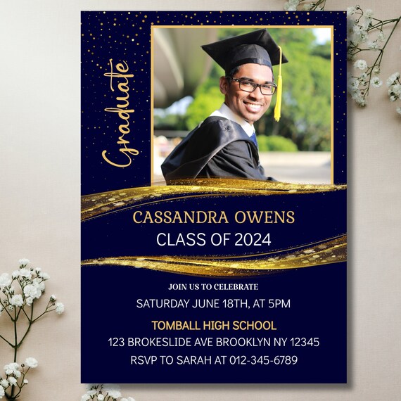High School Graduation Ceremony Invitation Wording Graduation