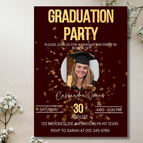 Graduation Party Invitation Layouts Invitation | Graduation Party