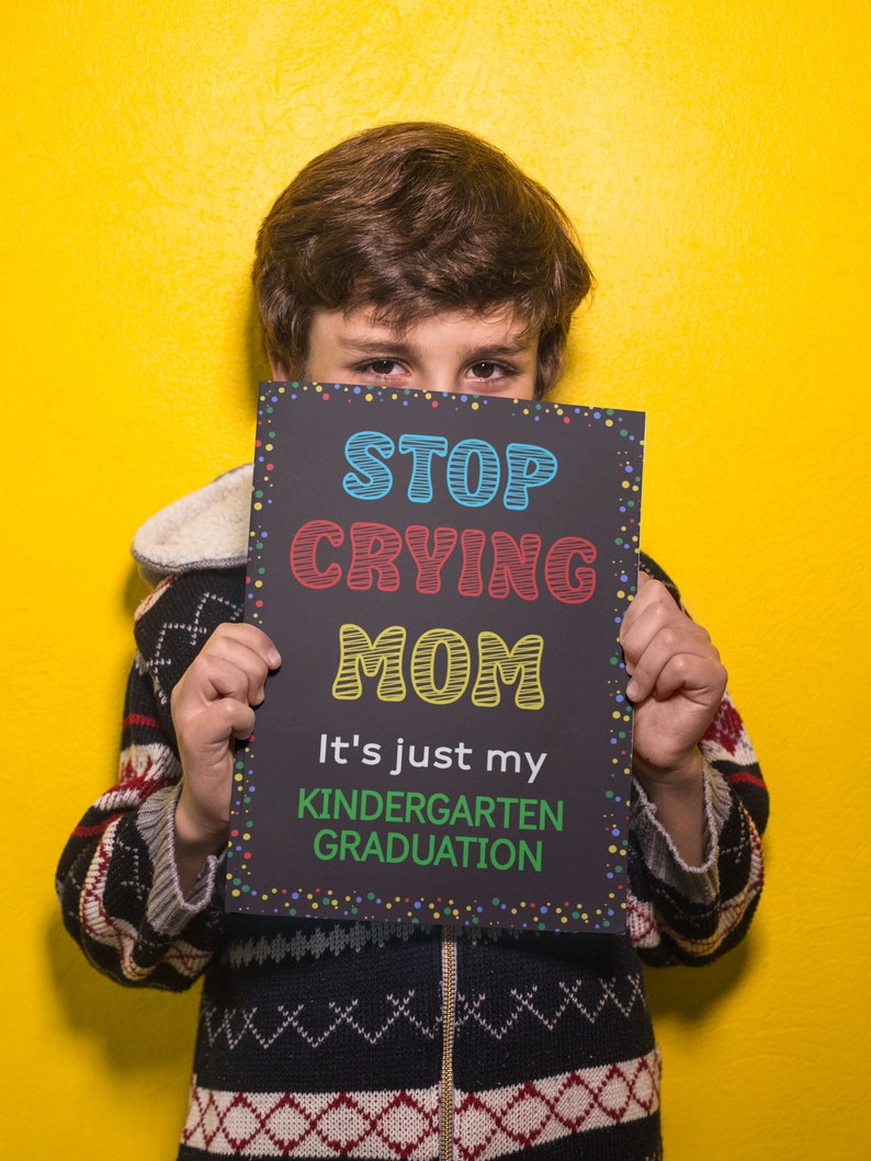 Kindergarten Graduation Sign Template, Graduation Sign for Kindergarten ...