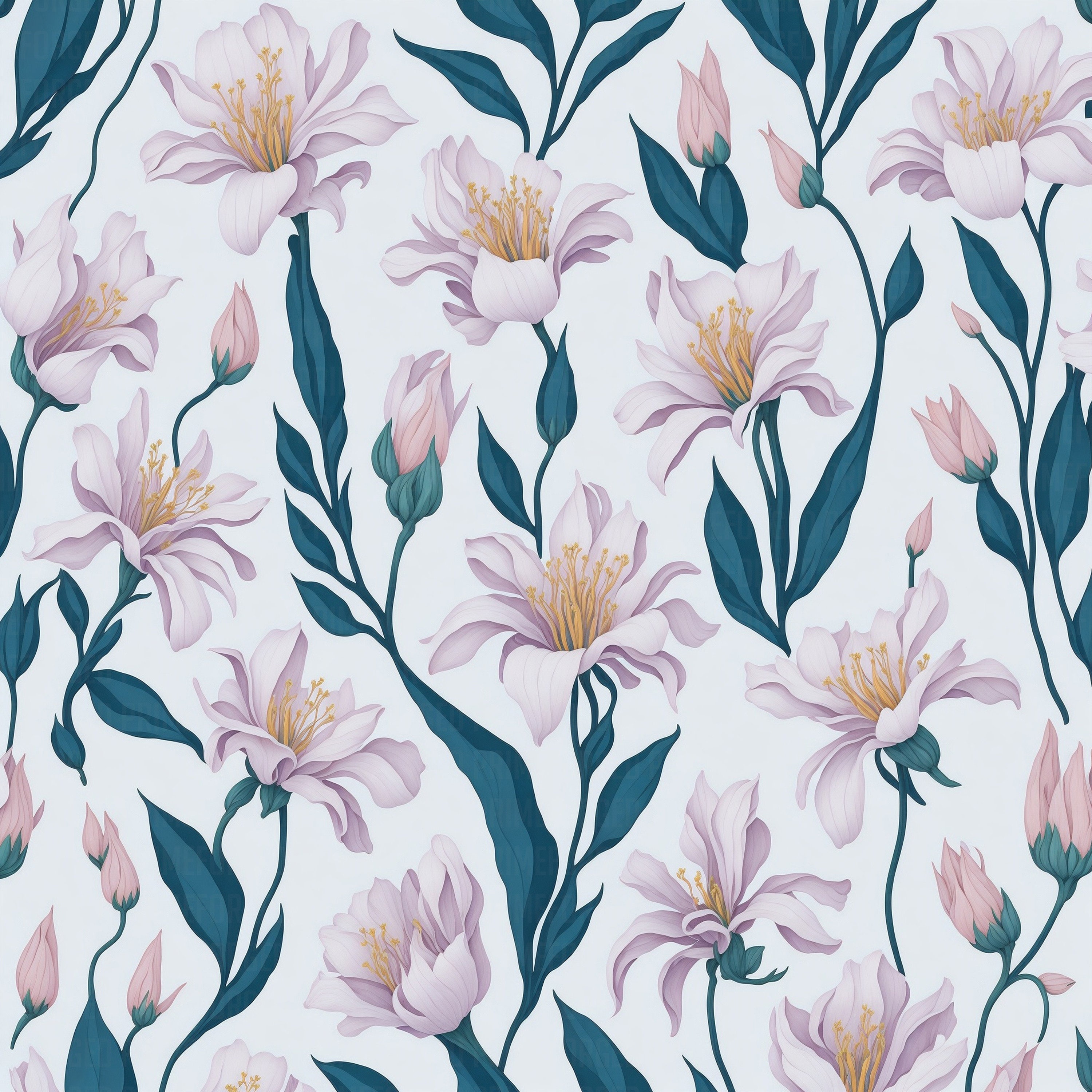 5 Flower PNG Patterns Digital Designs and Illustrations - Etsy