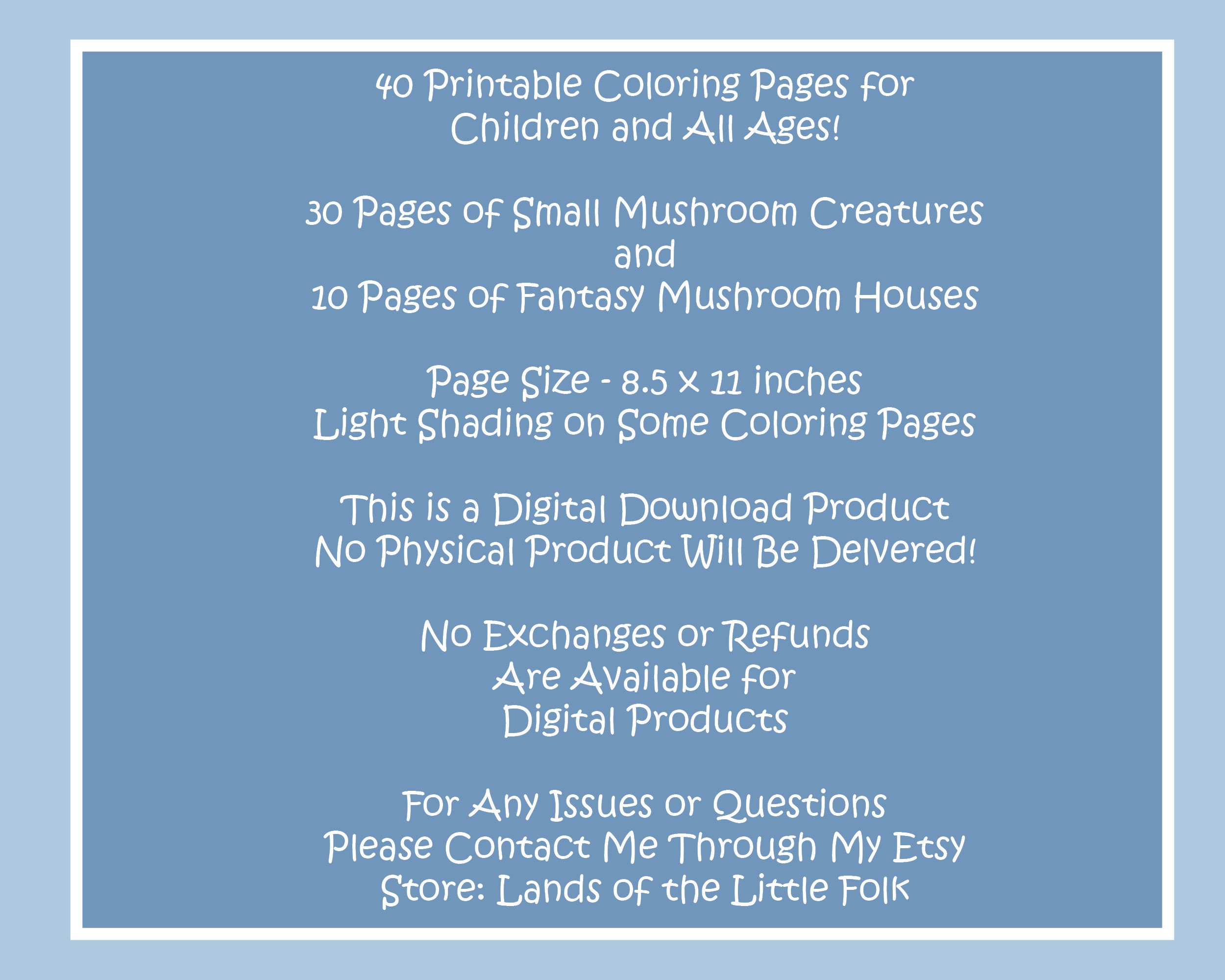 Enchanted Forest Fantasy Mushroom Coloring Pages Printable Woodlands ...