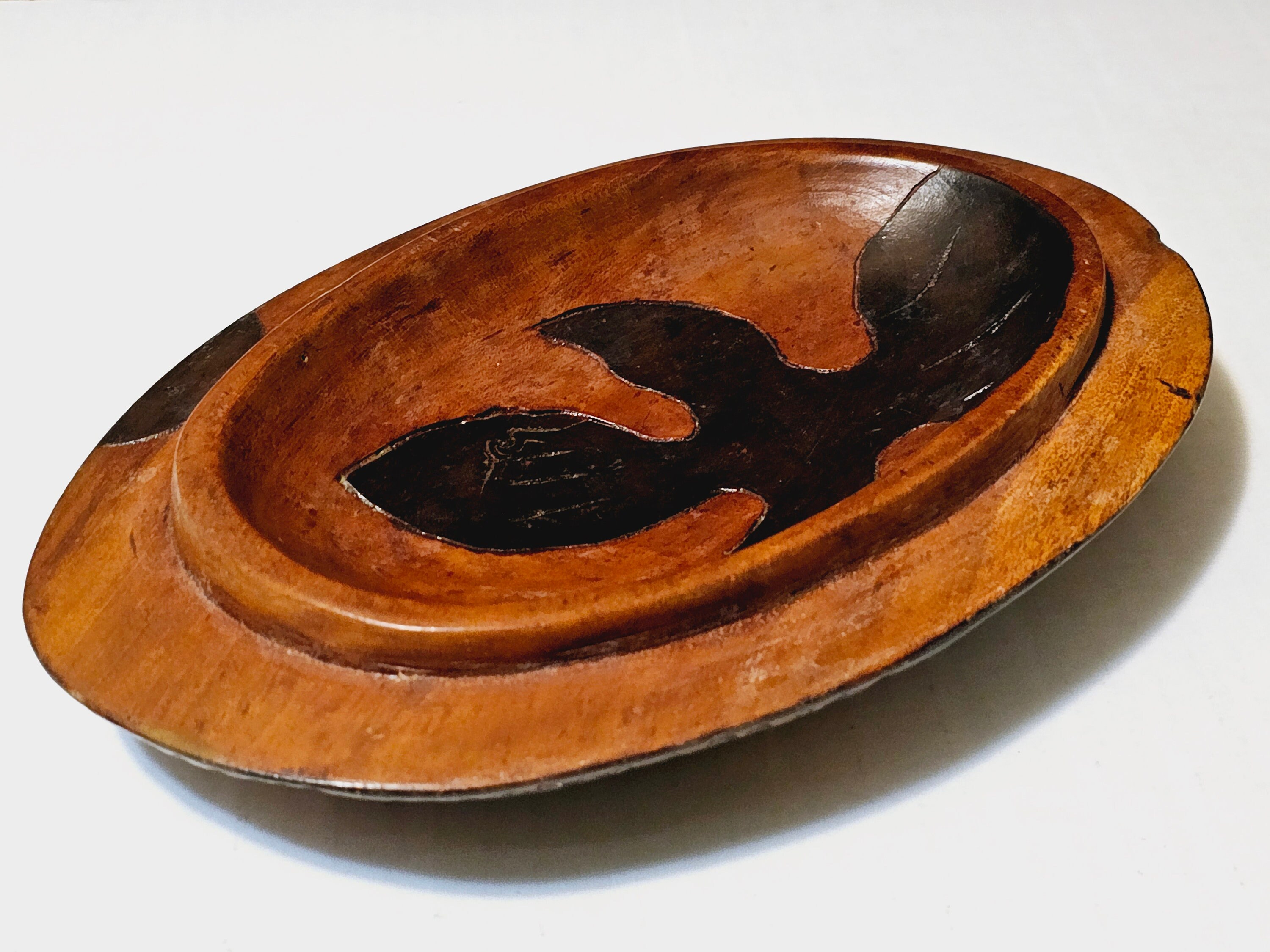 Vintage Large Carved Wood Turtle Storage Box Trinket Box - Etsy