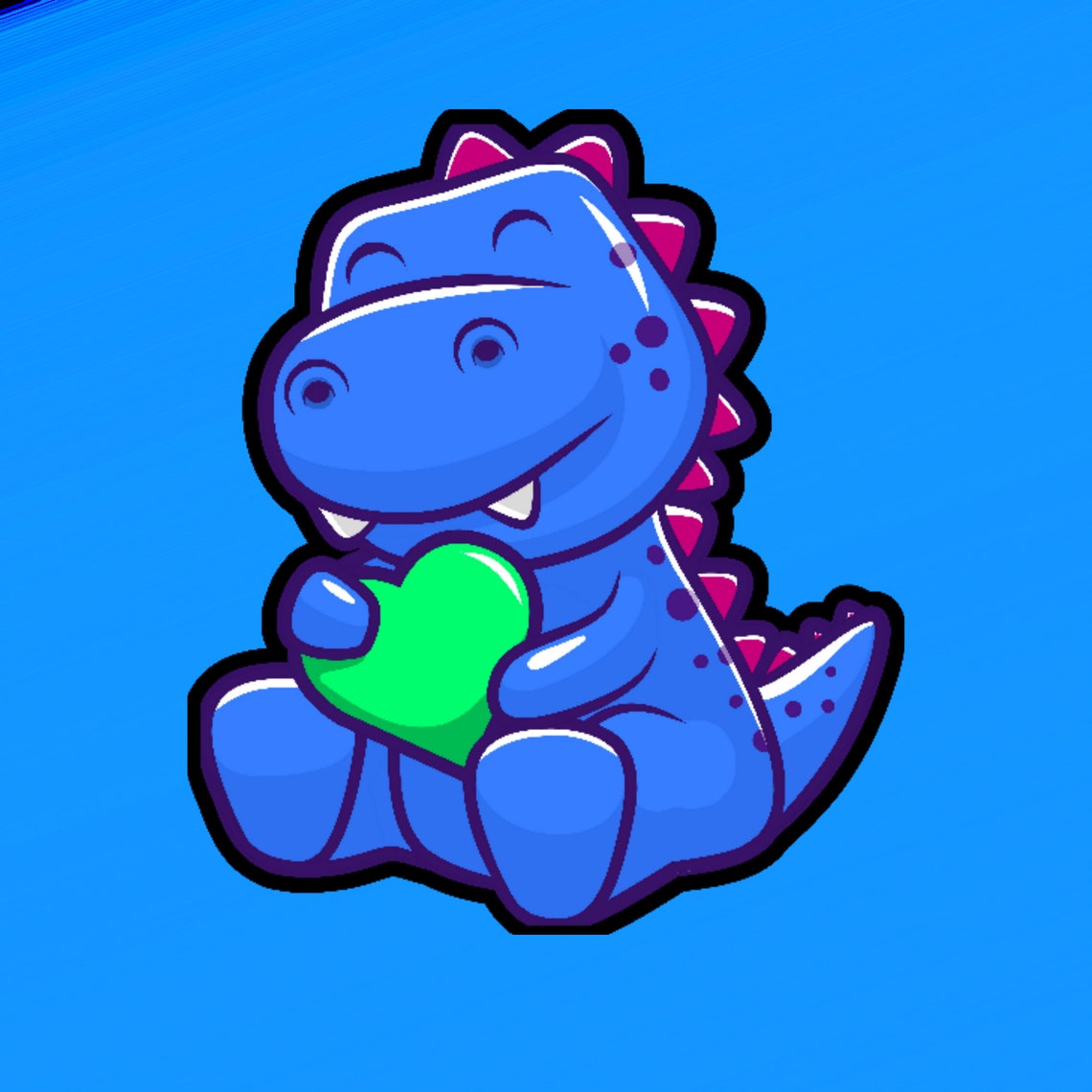 Twitch Dino Emote | Dinosaur Emote | Discord Emote - Etsy