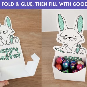 Easter Bunny Treat Box Template SVG PNG EPS Instant Digital Download ...