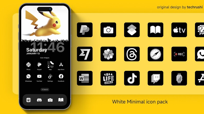 270 Minimal Ios 18 & Ipados 18 Icon Pack Aesthetic Wallpapers BUNDLE ...