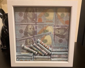 Money in A Box Frame - Etsy