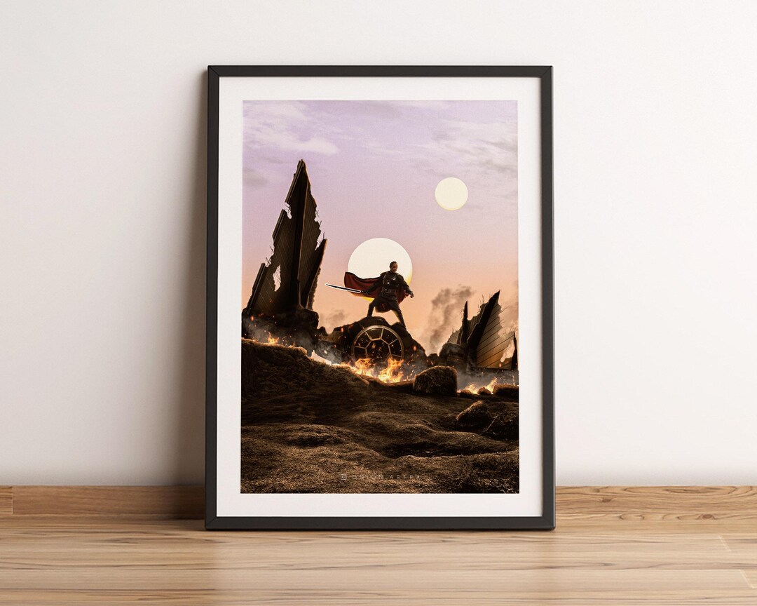 Moff Gideon Star Wars Art Print, the Mandalorian Poster - Etsy