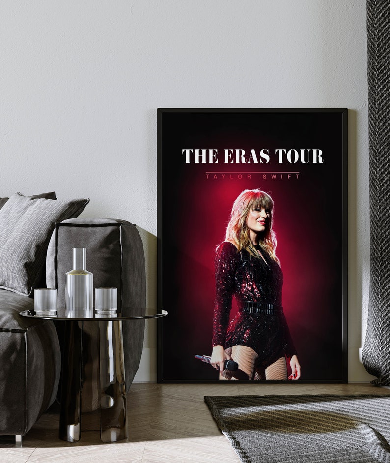 Taylor Swift the Eras Tour 2023 Midnights Concert Red Poster, Music Pop ...