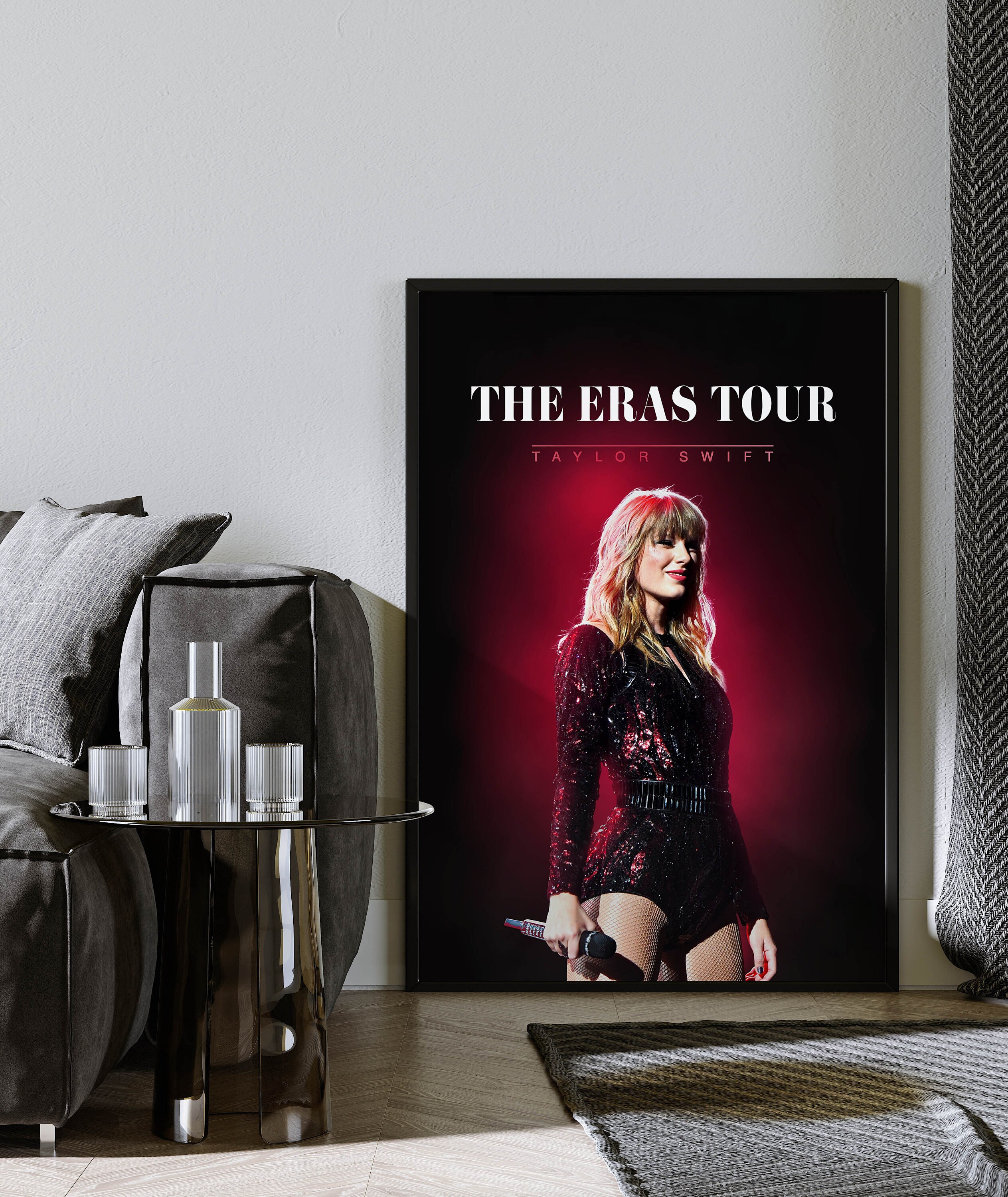 Taylor The Eras Tour 2023 Midnights Concert Red Poster