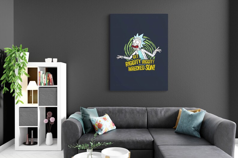 Rick and Morty Poster Fully Printed TV Series Wall Art, Rick and Morty ...