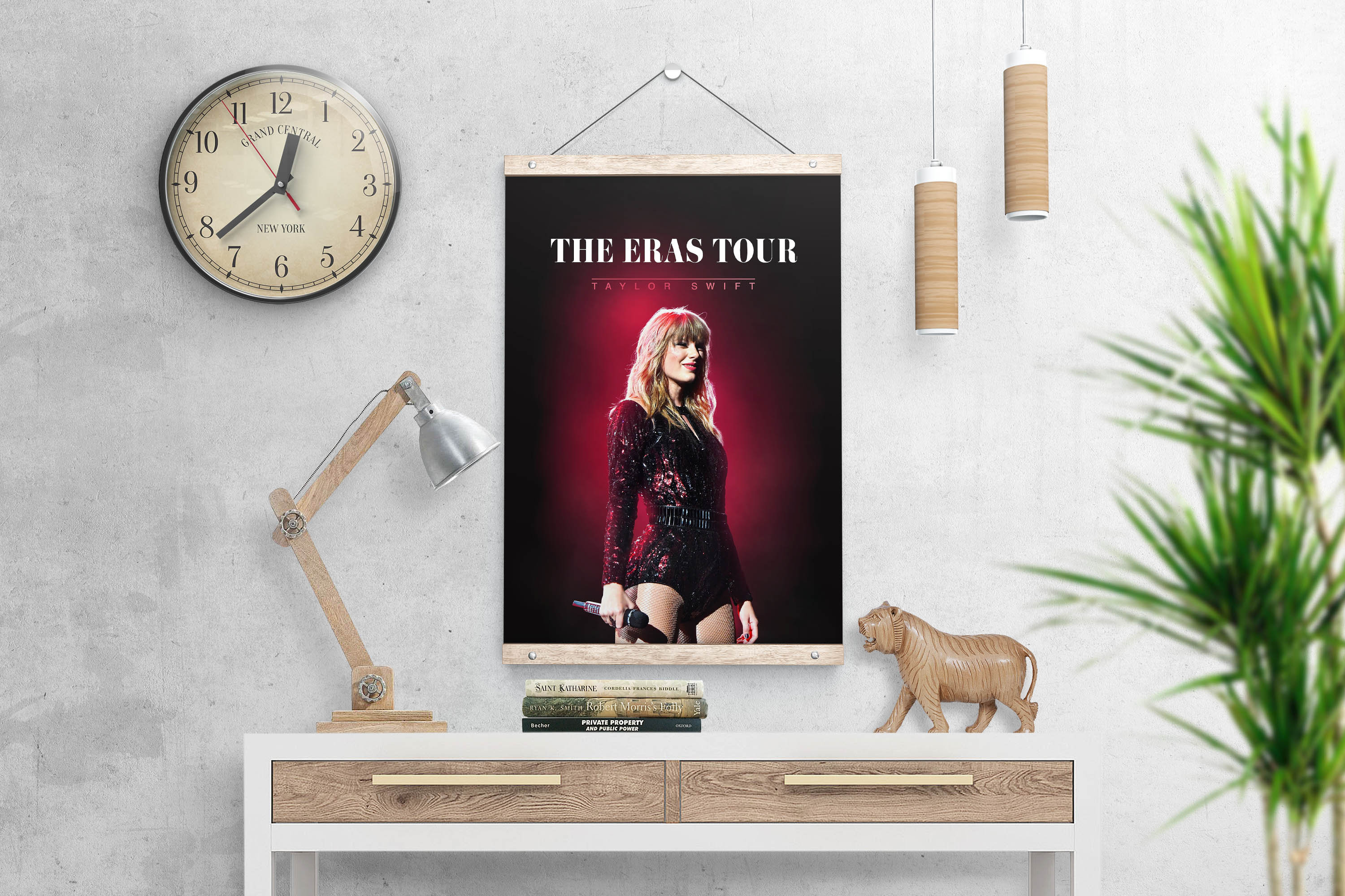 Taylor The Eras Tour 2023 Midnights Concert Red Poster