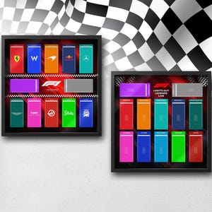 F1 Mini Race Car Display Prints: Collectible Team Posters (digital ...