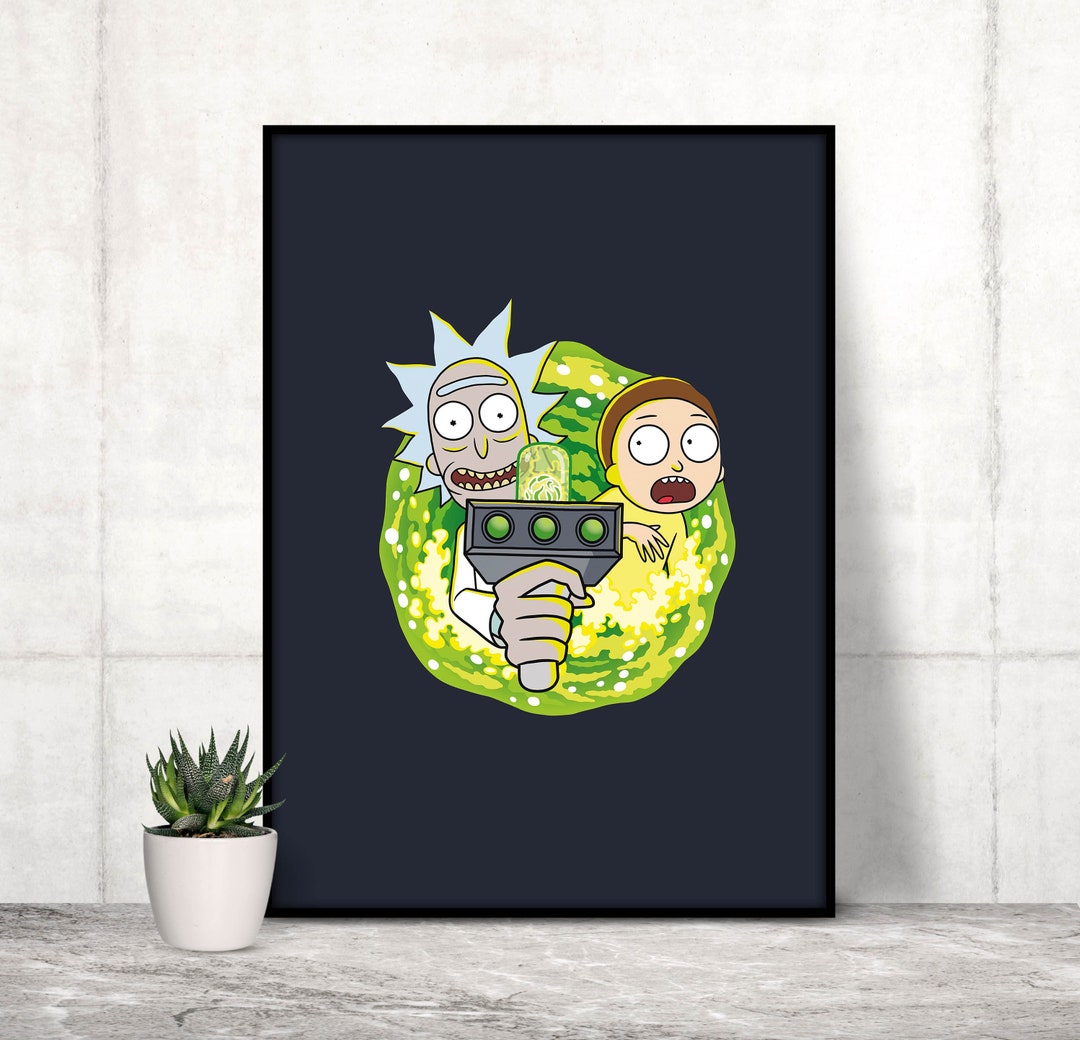 Rick and Morty Poster Fully Printed TV Series Wall Art, Rick and Morty ...