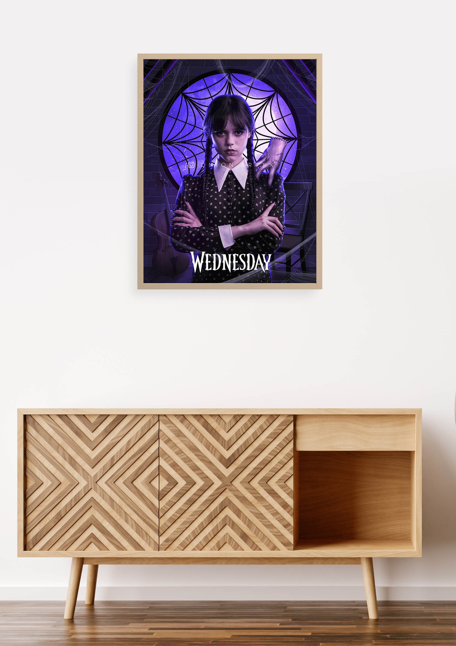 Wednesday Addams Poster, Fully Printed Wednesday Poster, 16x20 Wall Art ...