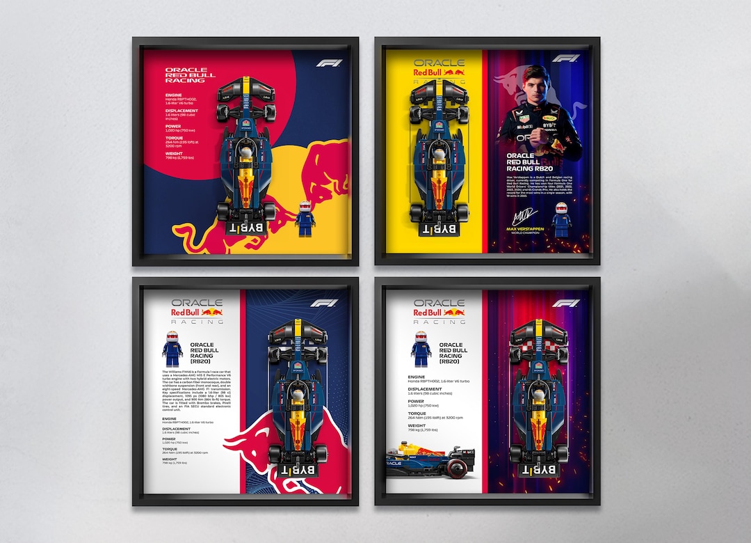 Formula 1 Racing Car - F1 Car Poster Set | Motorsport Art (digital ...