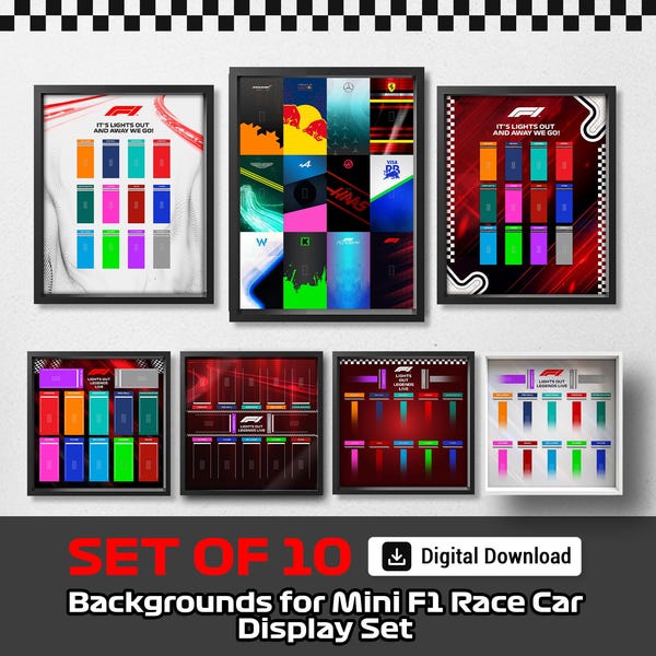 F1 Mini Legos Display - Etsy