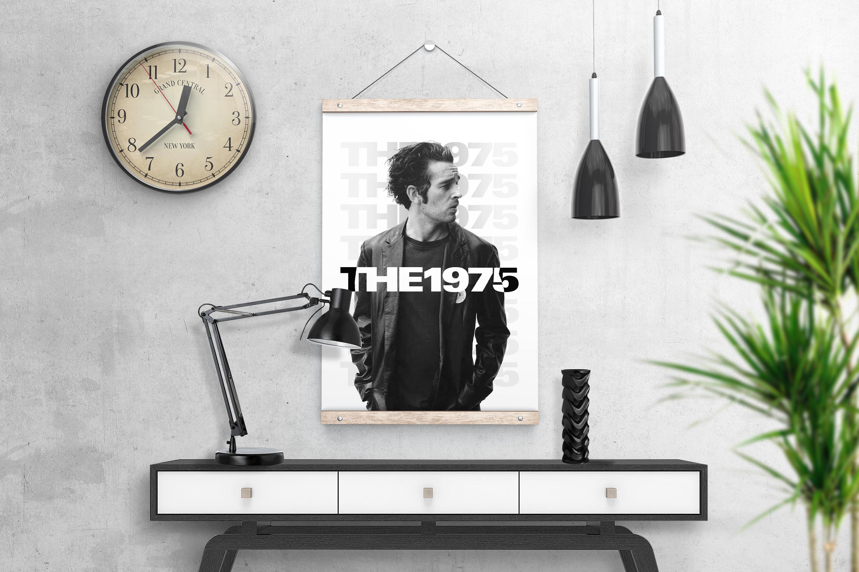 The 1975 Fully Printed Matty Healy Poster For Music Wall Decor