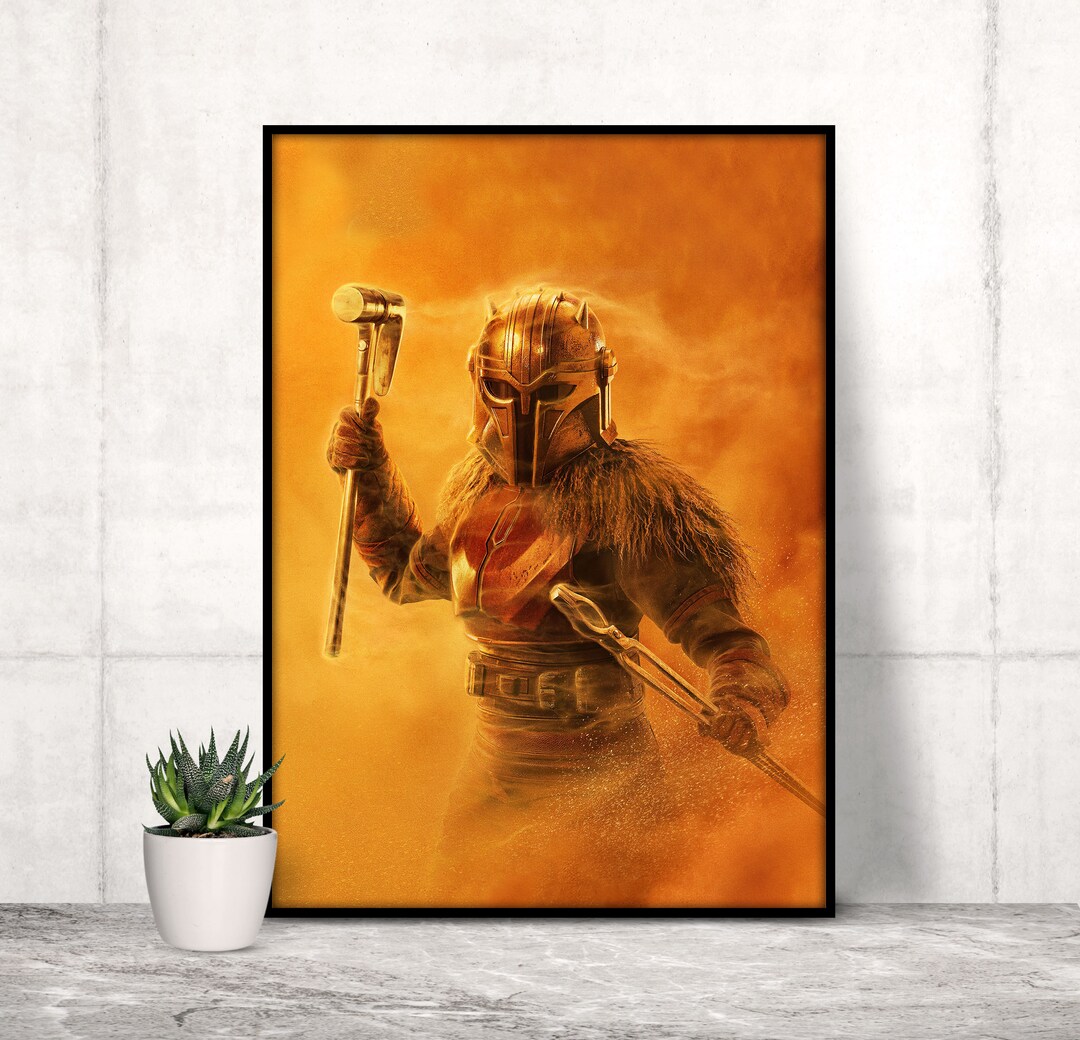 The Armorer Fully Printed Mandalorian Poster, Wall Art, 24x32 Home ...