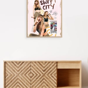 Taylor Swift Poster, the Eras Tour Digital Download Printable Wall Art ...