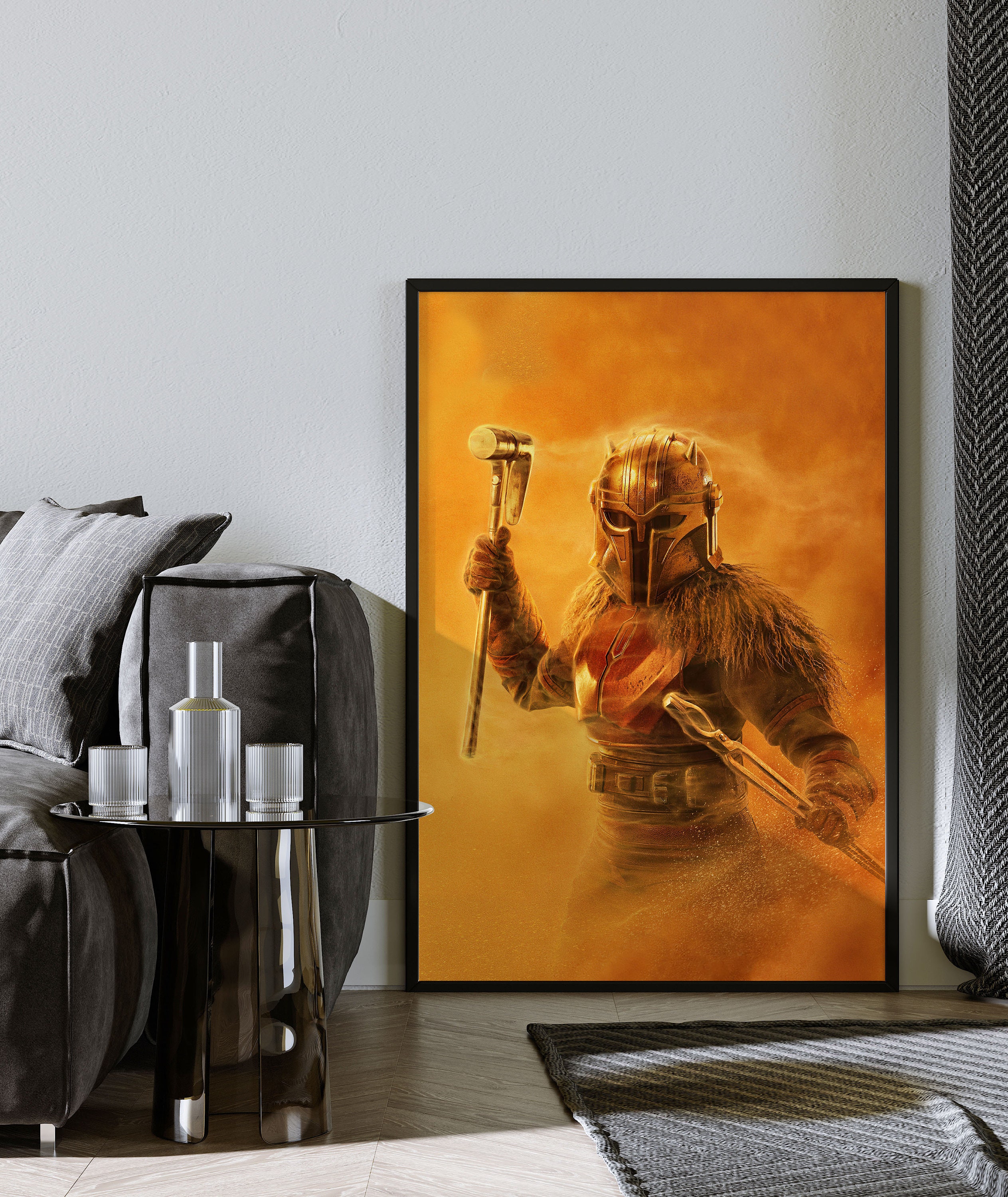 The Armorer Fully Printed Mandalorian Poster, Wall Art, 24x32 Home ...