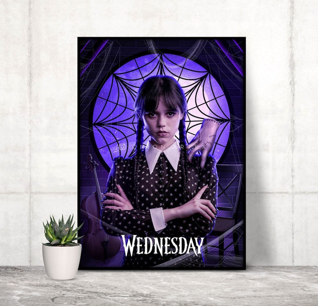Wednesday Addams Poster, Fully Printed Wednesday Poster, 16x20 Wall Art ...