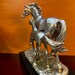 Silver Mare With Foal Sculpture on Base, Blank for Home or Office Decor ...