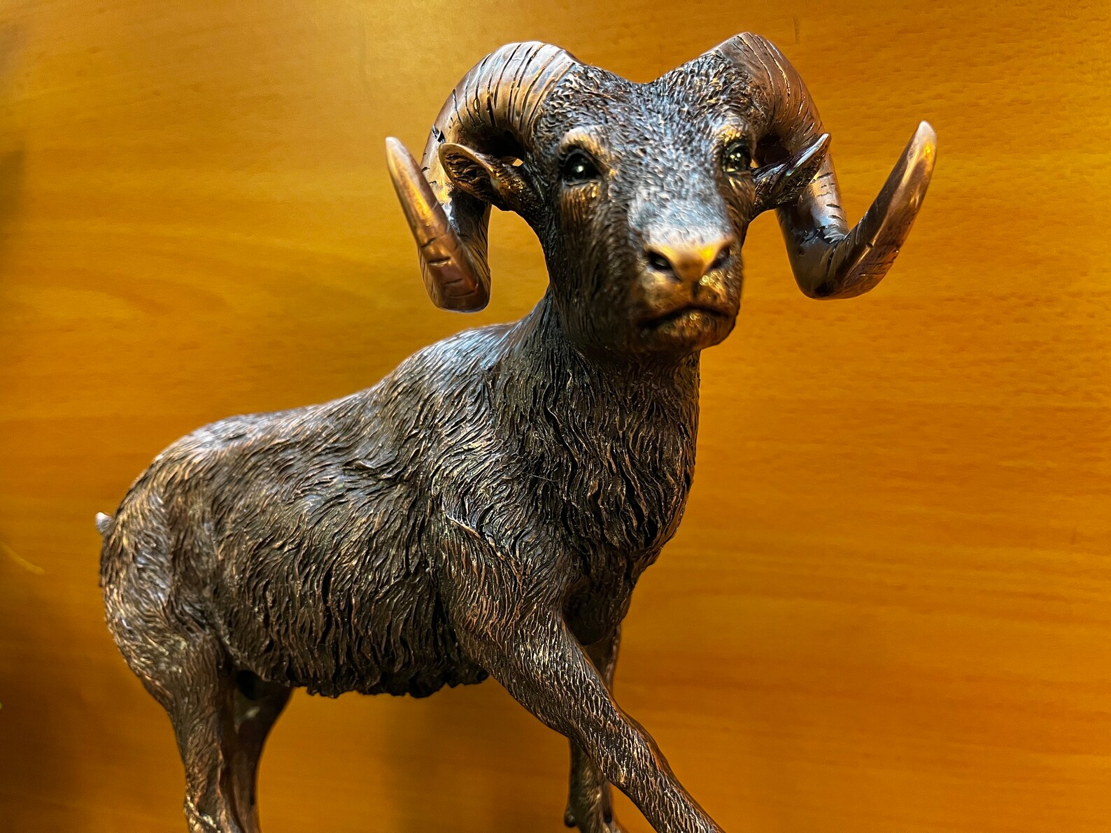 Bronze Ram on Rock Sculpture, Blank for Home and Office Decor, Add ...