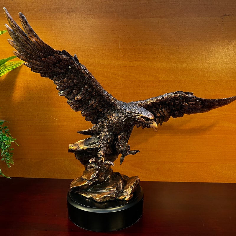 Eagle Bronze Sculpture - Etsy