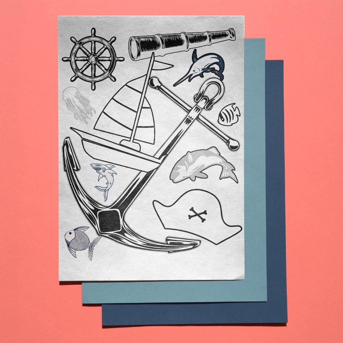 Nautical Coloring Page Teacher Ocean Color Class Page Sea Digital ...
